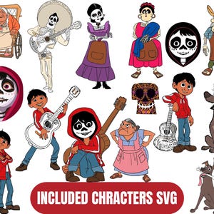 Coco Clipart Bundle: 700 PNG, 250 SVG, Digital Paper (digital Download ...
