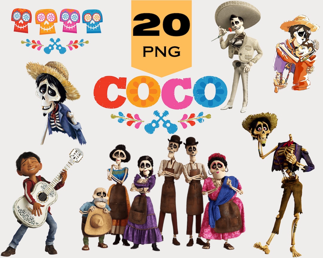 Coco Family PNG Clipart Bundle: Transparent Background (digital Download) - Etsy