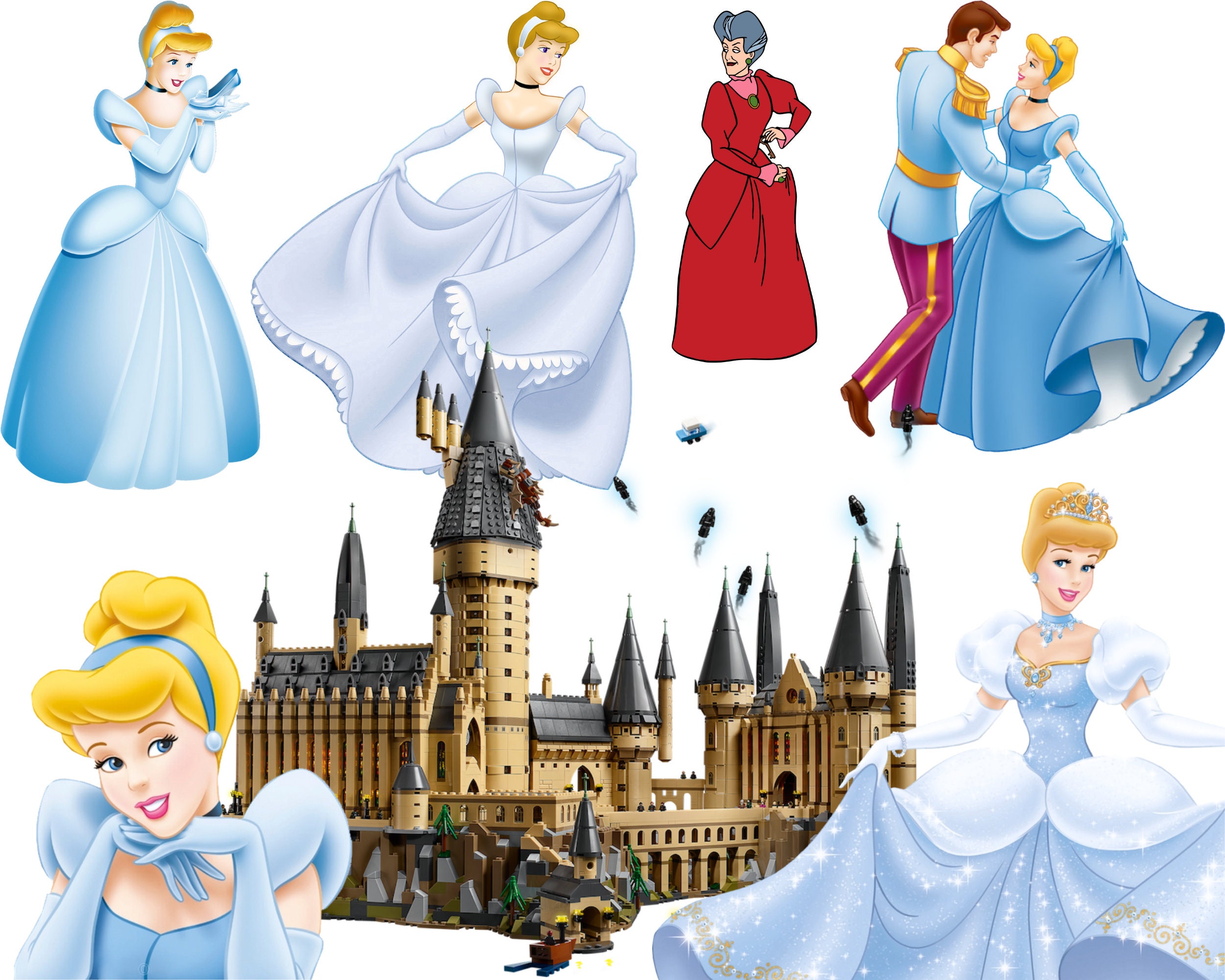 Cinderella Clipart Mega Pack: PNG, SVG, Font (digital Download) - Etsy