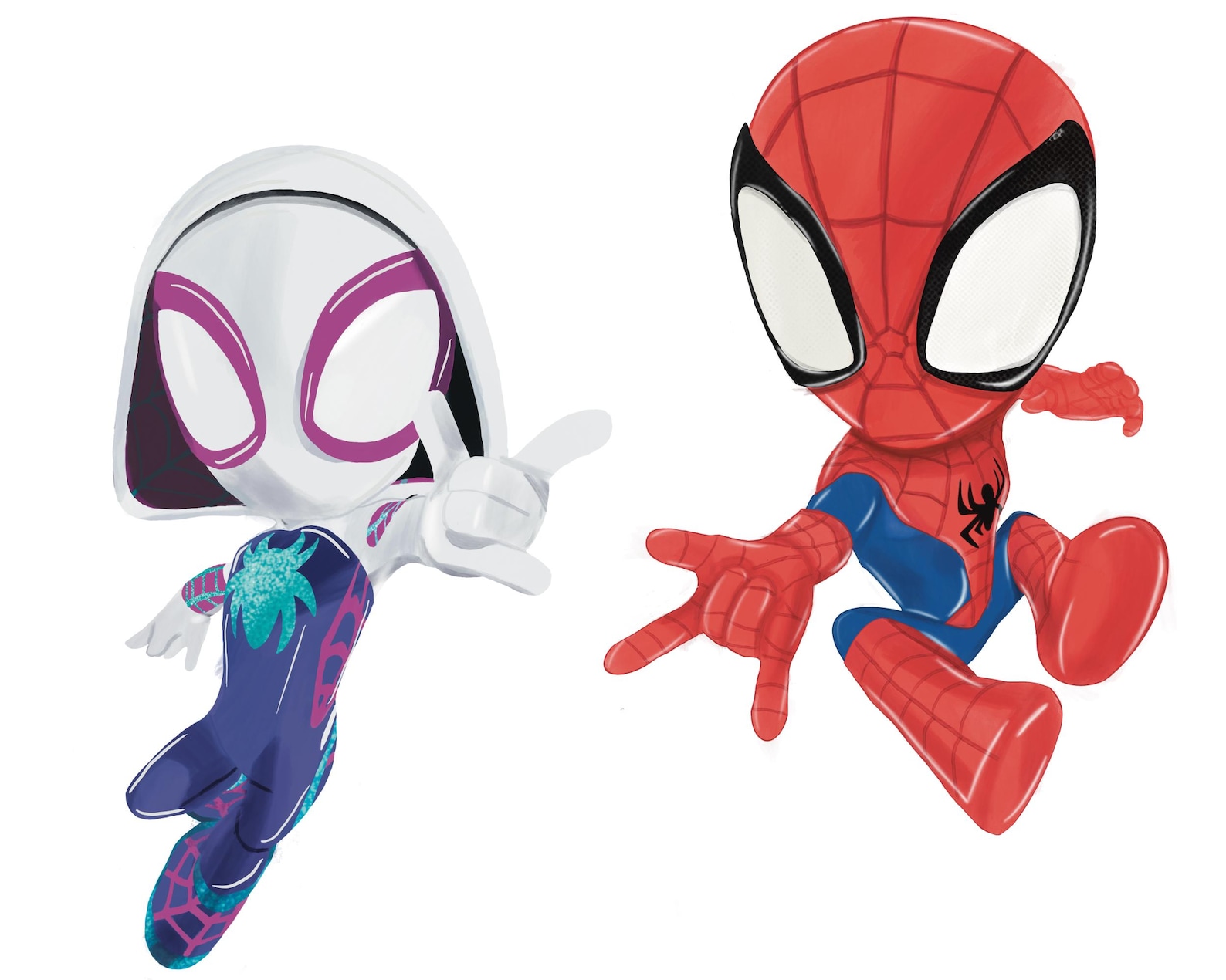 Spidey and His Amazing Friends Watercolor Png Clipart Bundle, Handdrawn ...