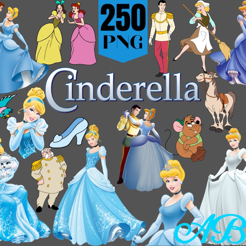 Cinderella Image Digital - Etsy