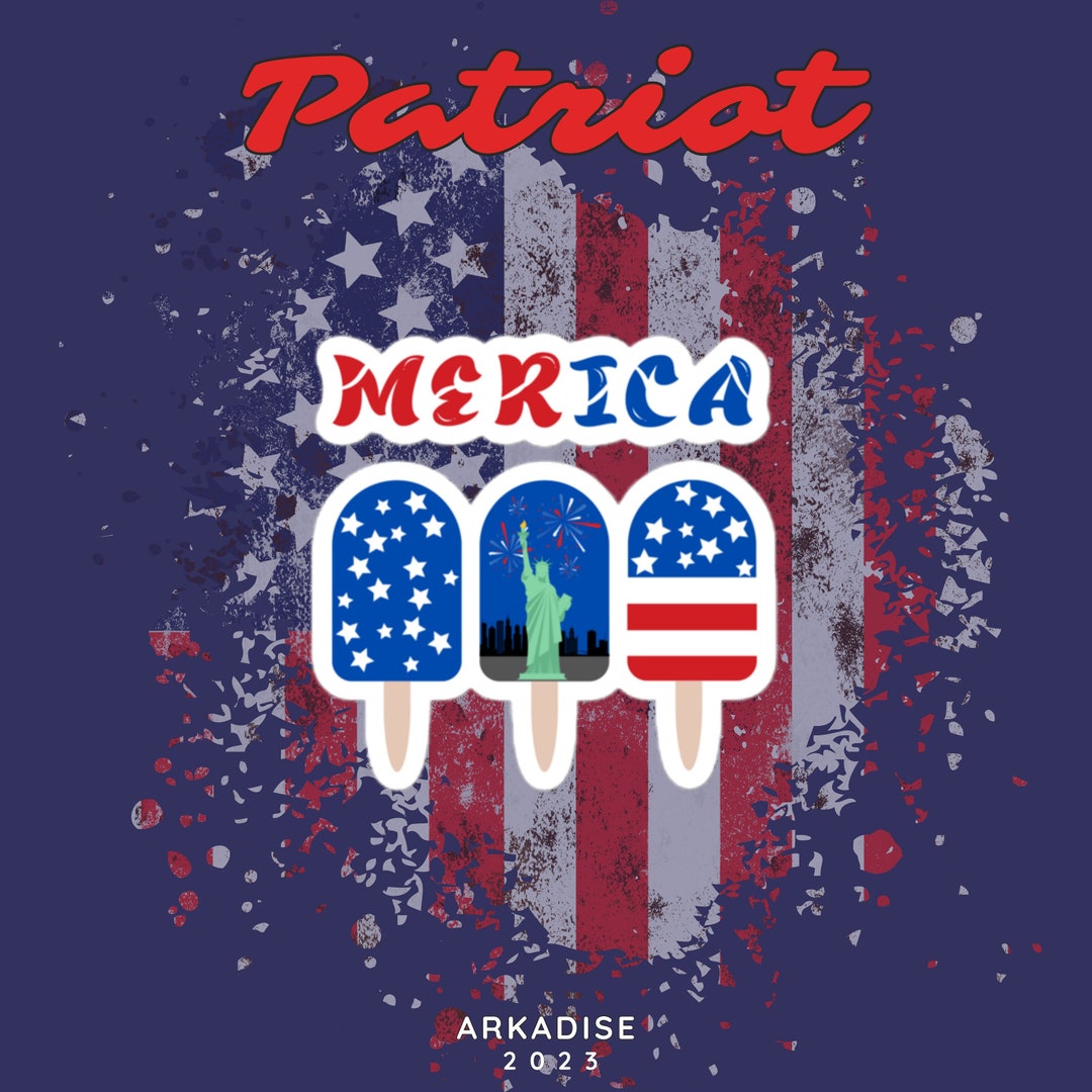 MERICA Vinyl Sticker Premium, Kiss-cut Vinyl Sticker 3 X 3 Fast & Easy ...