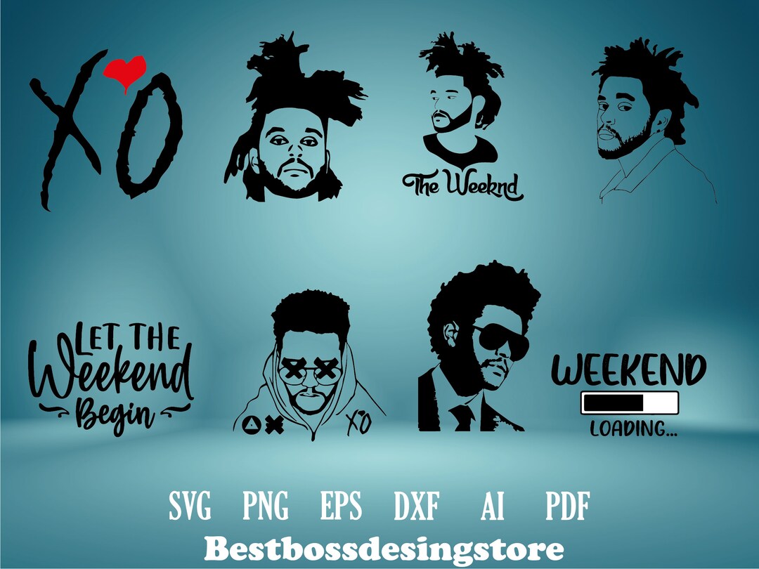 The Weeknd Weeknd svg The Weekend Silhouette Wochenende - Etsy.de