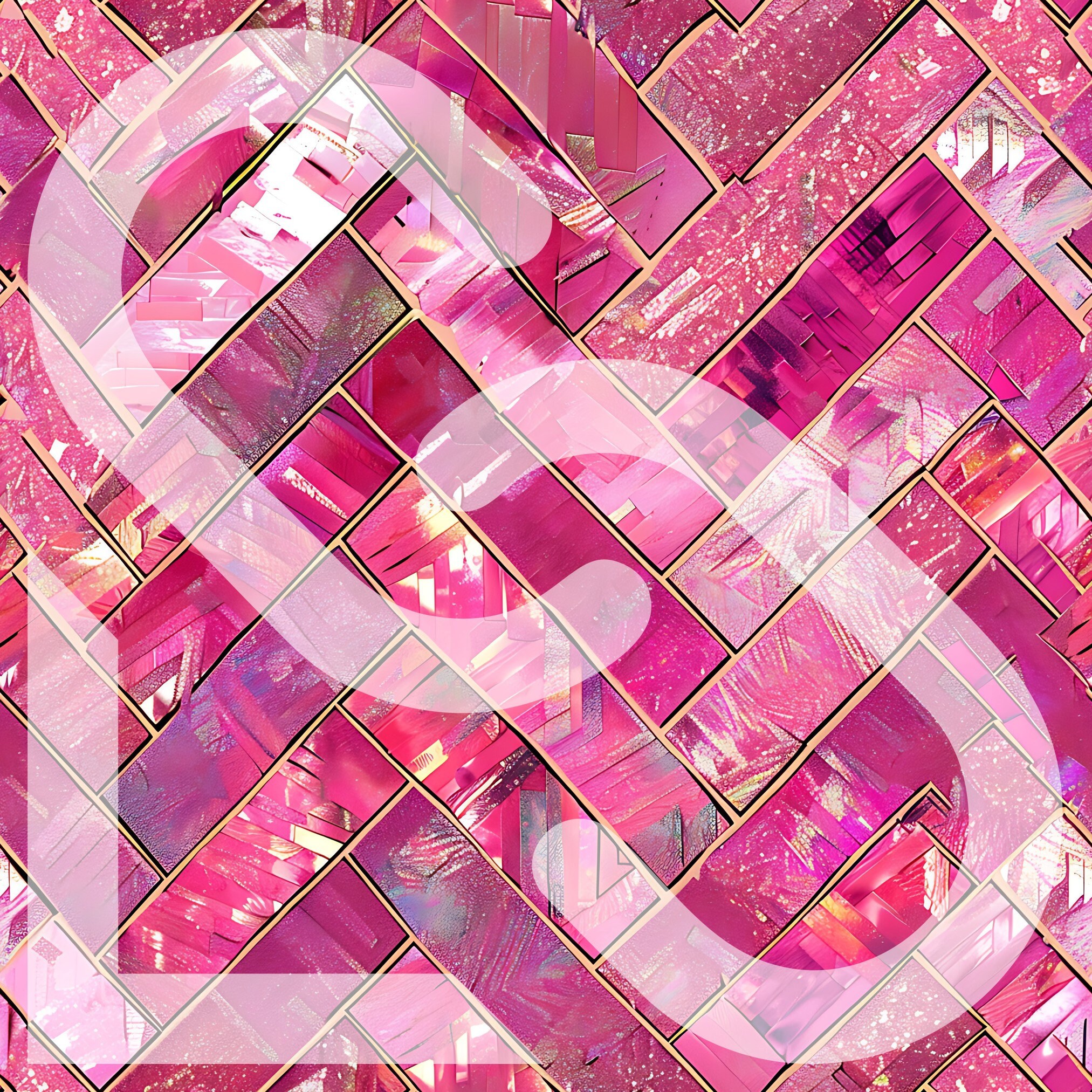 Seamless Iridescent V-shaped Tiles - Shimmering Pink, Purple, Blue ...