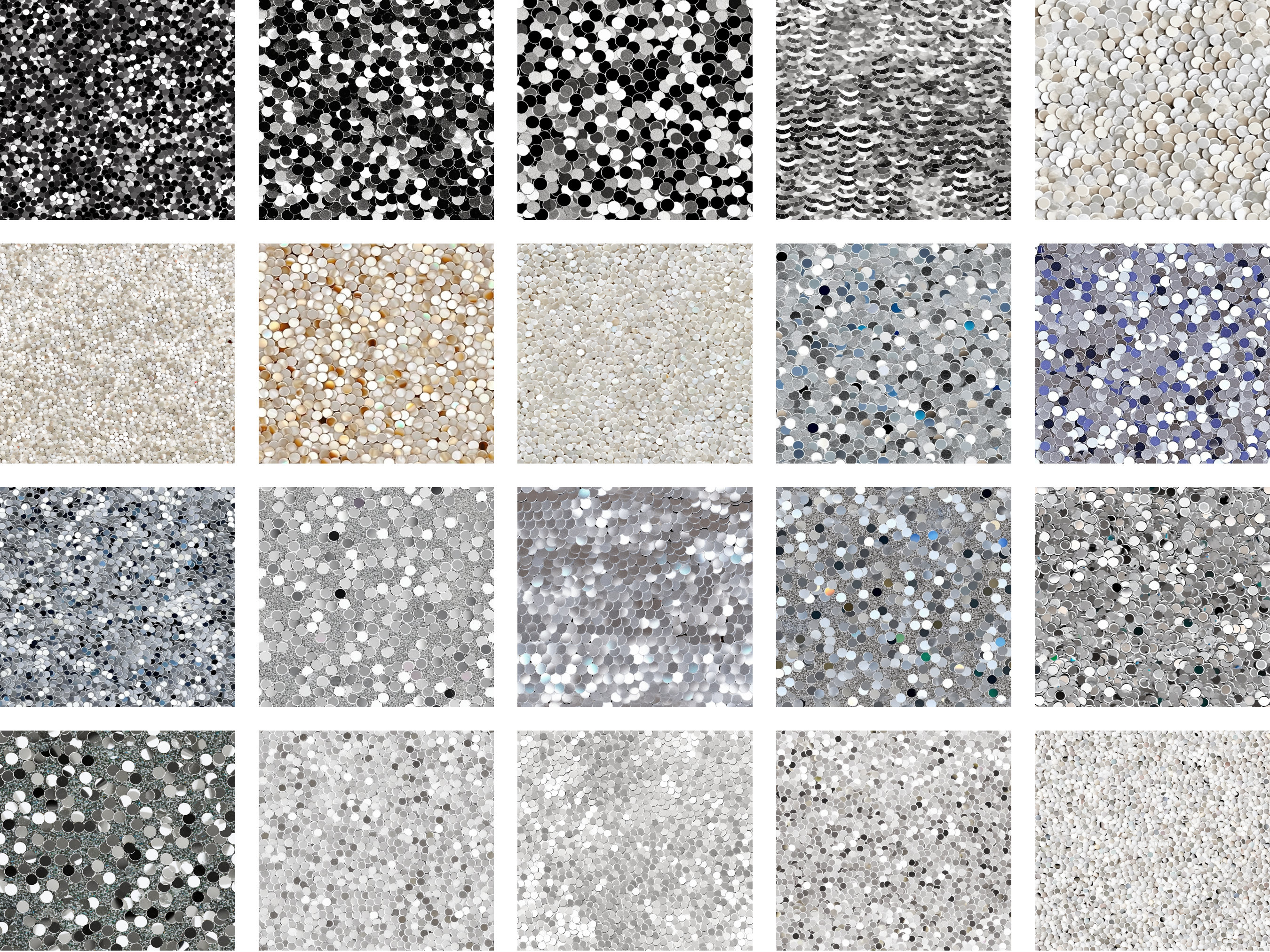 Seamless Sequins Textures Shiny, Metallic, Glitter Digital Paper ...