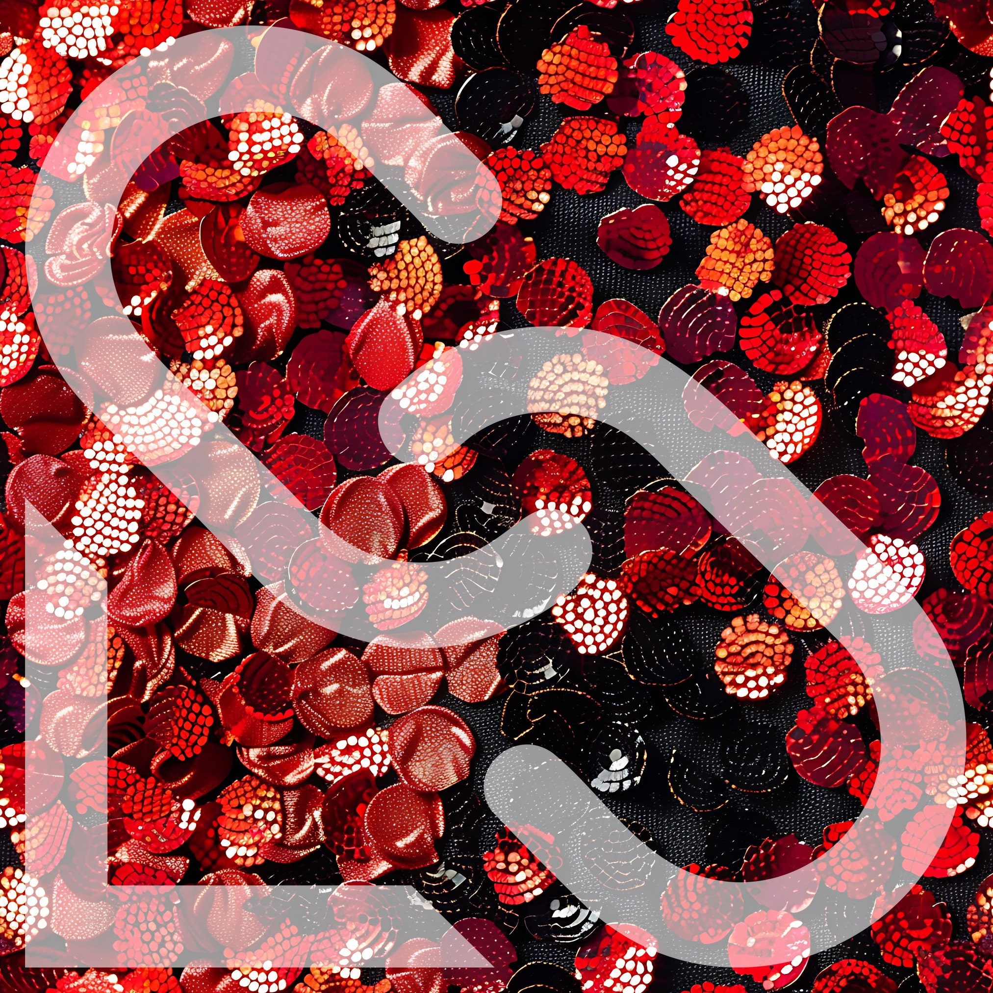 Seamless Red Sequin Textures Opulent Red and Black Glitter With ...