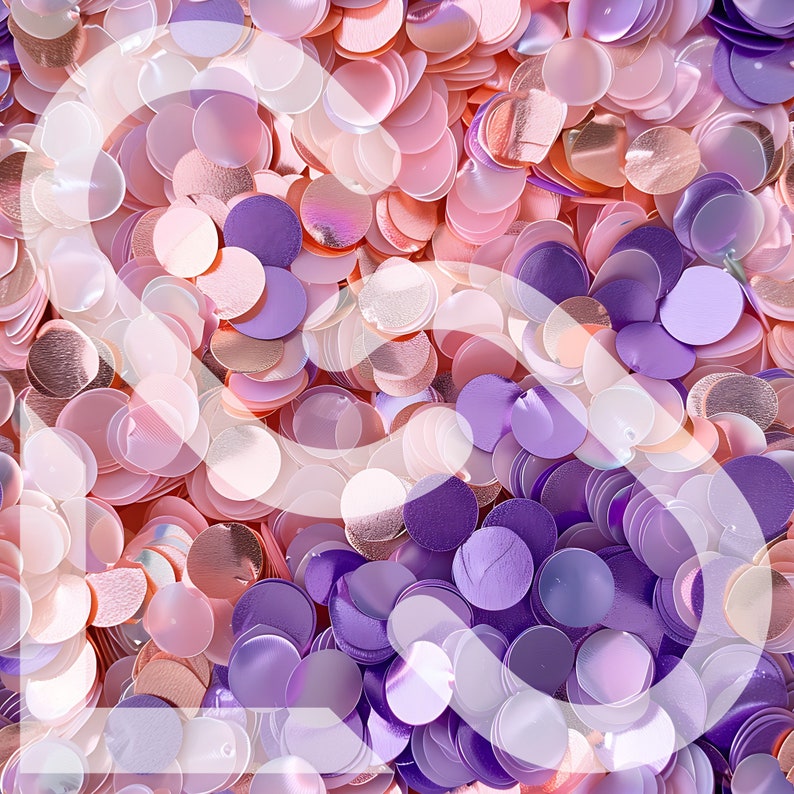 Enchanting Sequin Magic: Pastel Shiny, Pink, Purple, Rose Gold Sequins ...