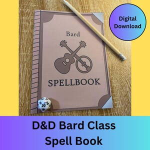 DND Bard Immersive Spell Book With Spell Slot Trackers - Etsy
