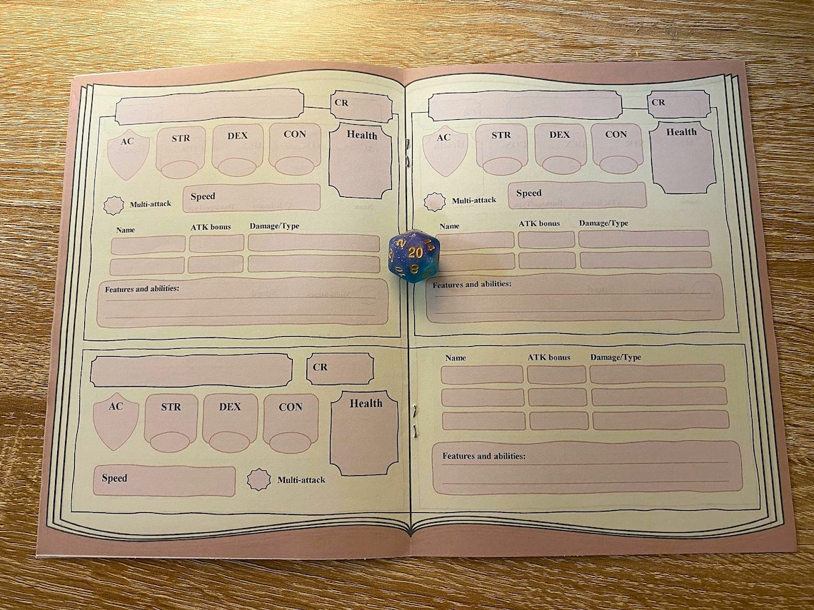 Dnd Druid Bundle Wild Shape Sheets, Spell & Ability Tracker and ...