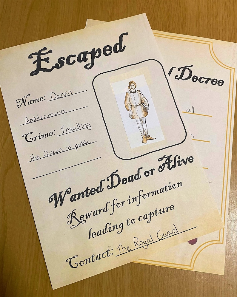 TTRPG GM Handouts and Wanted Posters - A4 Digital Download Templates ...