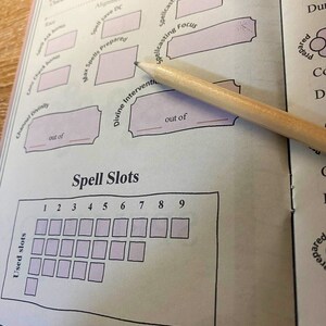 Dnd Cleric Immersive Spell Book With Spell Slot Trackers – Dungeons and ...