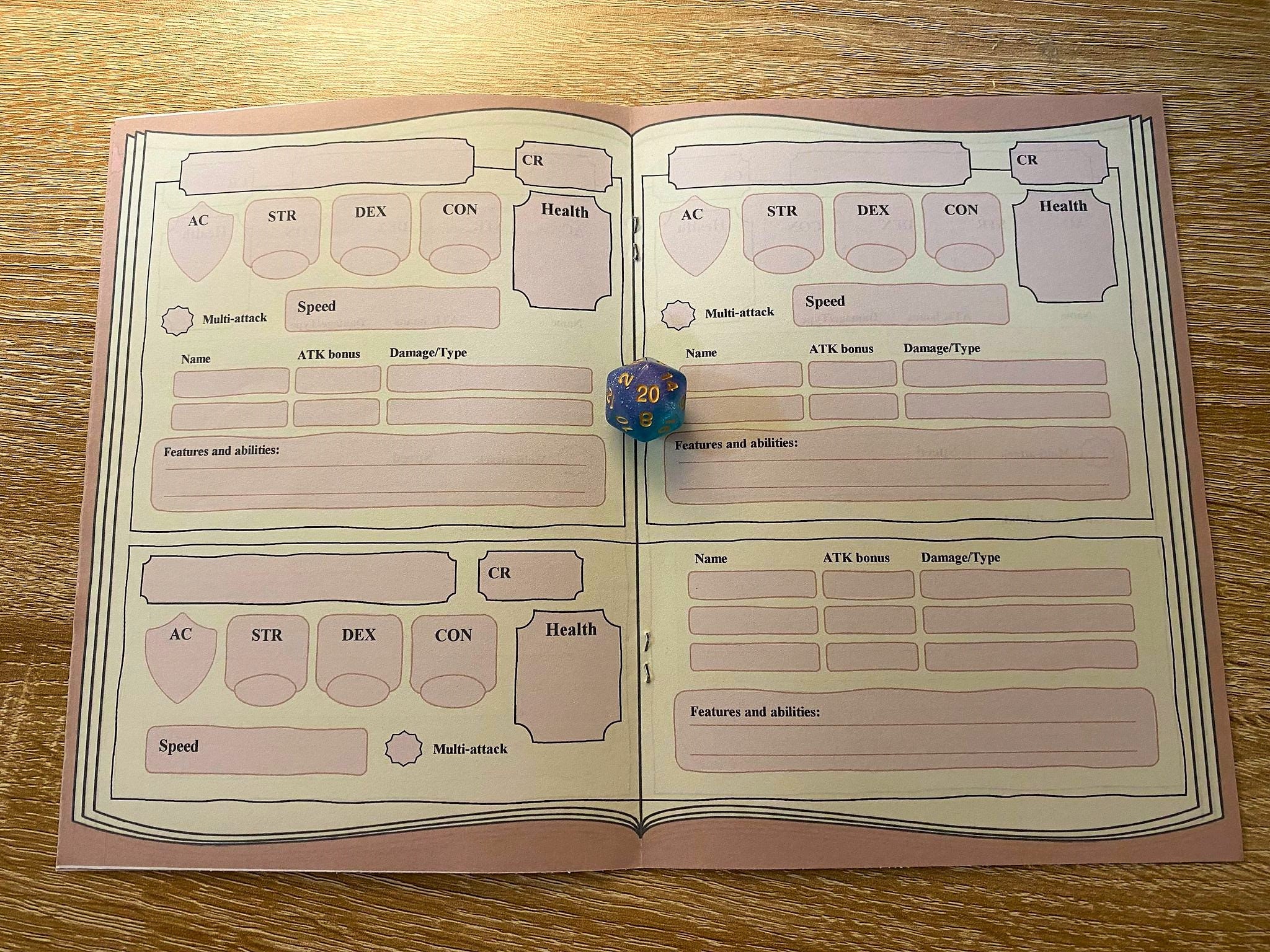 DND Druid Immersive Spell Book With Spell Slot Trackers - Etsy