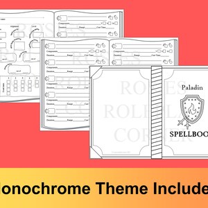 Dnd All Spellcasting Classes Immersive Spell Books With Spell Slot ...