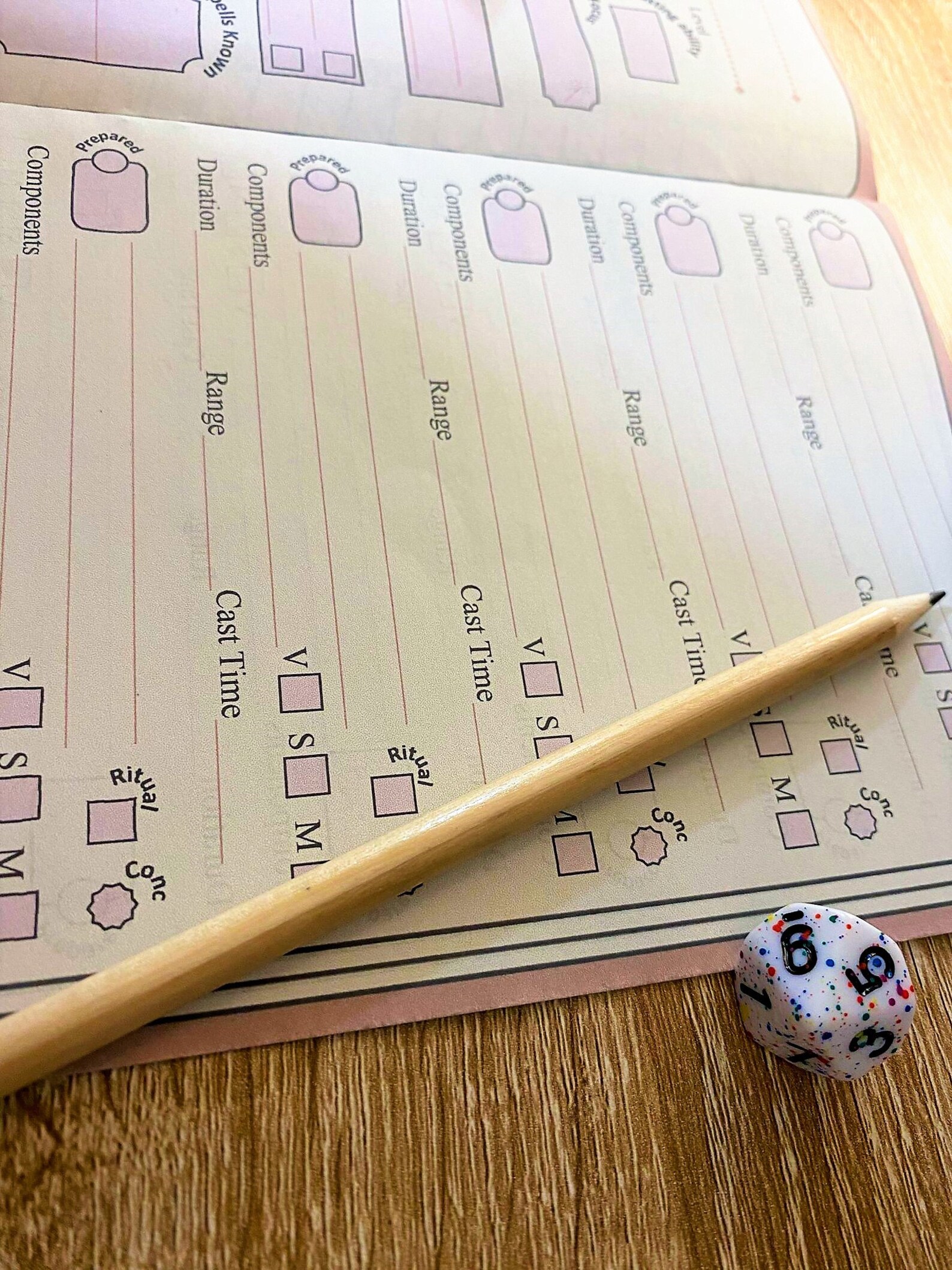 Dnd Bard Immersive Spell Book With Spell Slot Trackers – Dungeons and ...