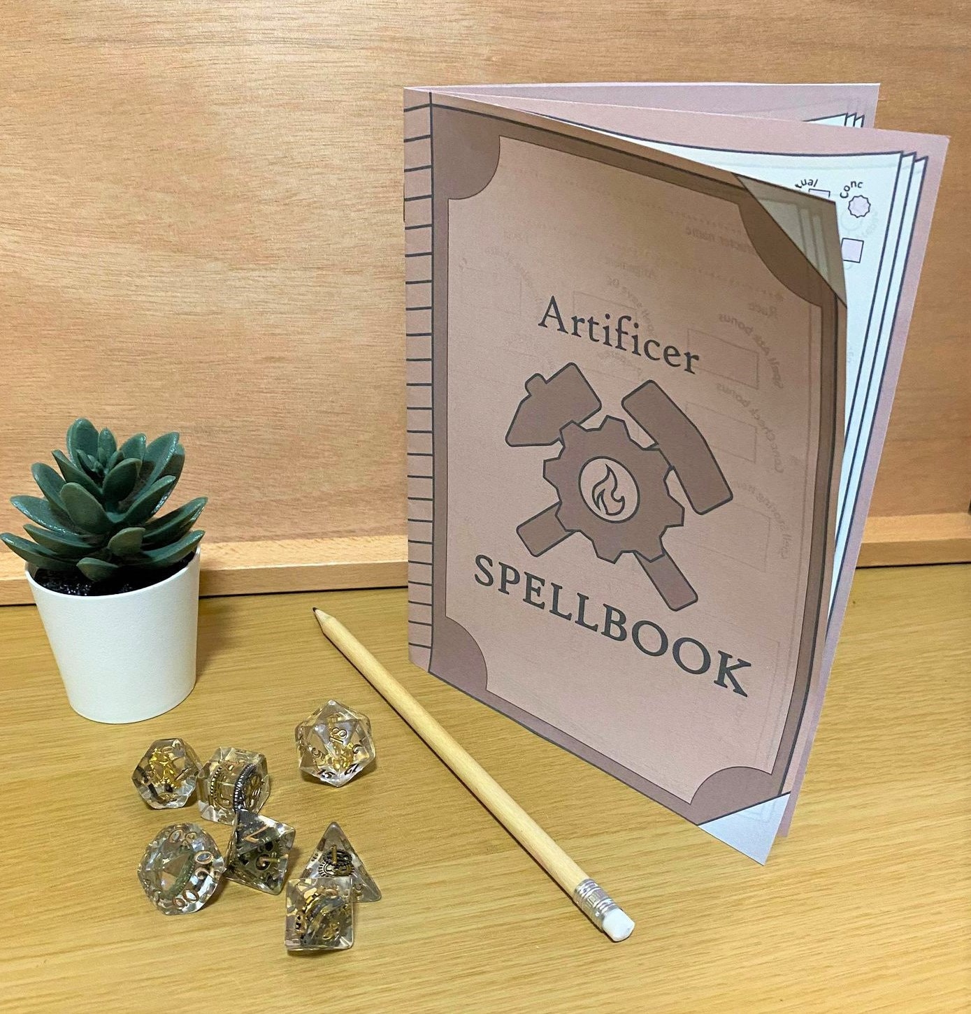 Dnd Artificer Immersive Spell Book With Spell Slot Trackers – Dungeons ...