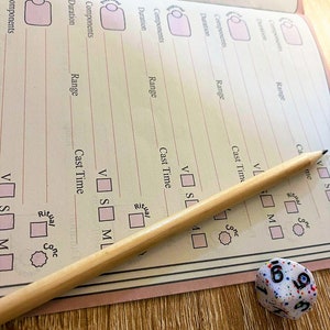 Dnd Wizard Immersive Spell Book With Spell Slot Trackers – Dungeons and ...