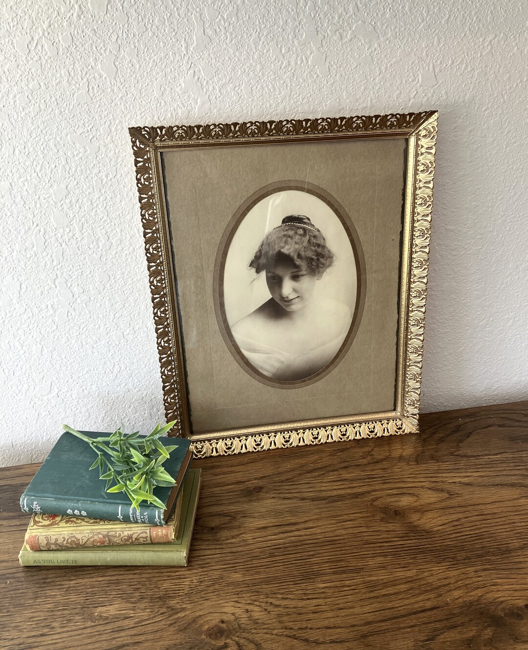 Vintage Brass Filigree Regency Frame Antique Lady Photo 15.5 X 12.25 - Etsy