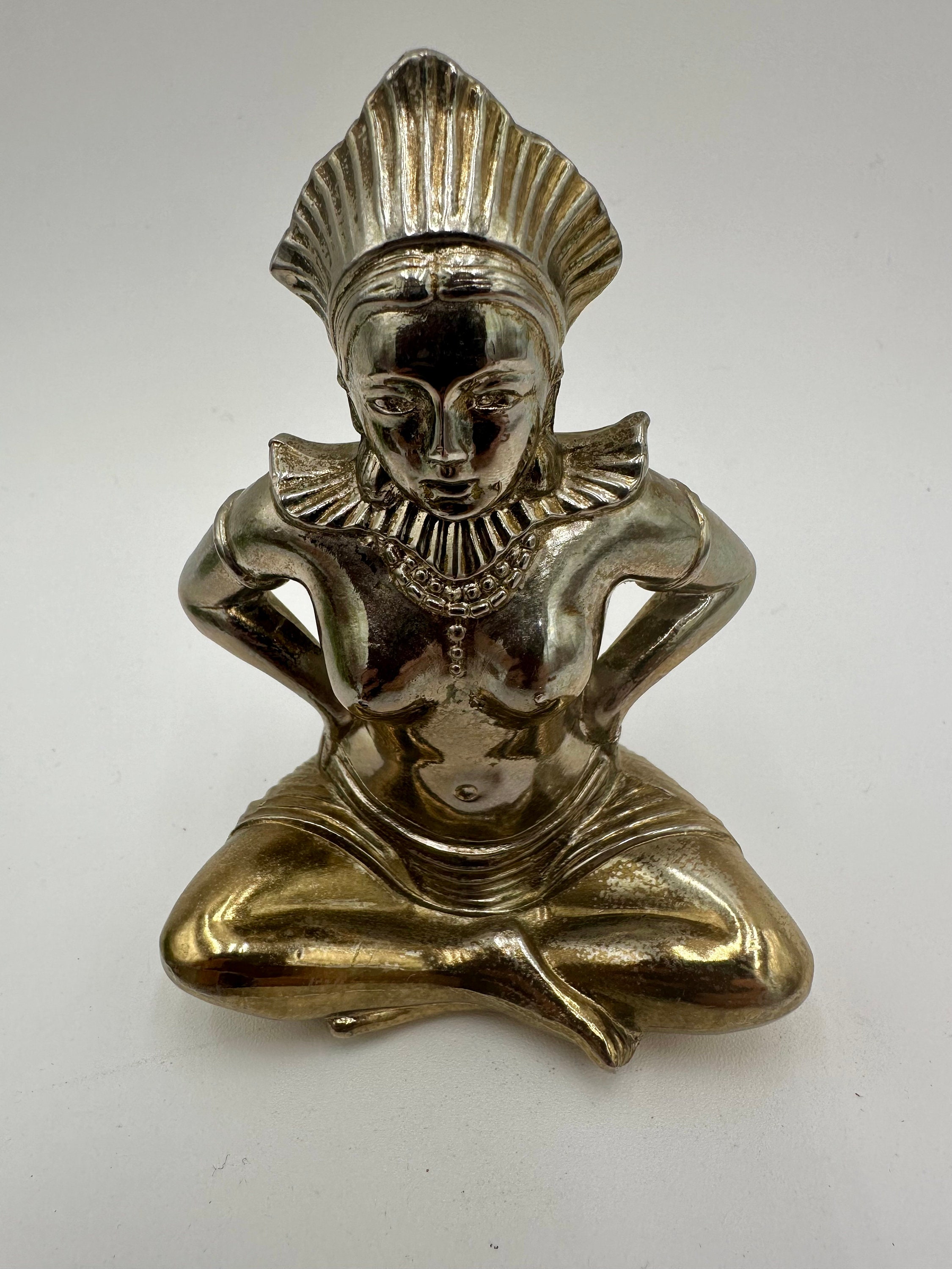Vintage Brass Goddess Statute Figurine Incense Burner - Etsy