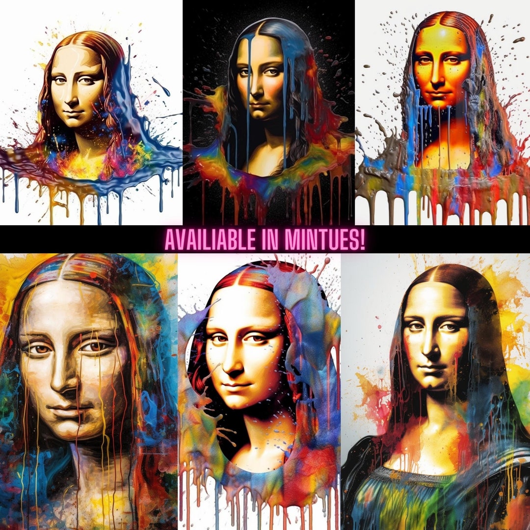 Digital Mona Lisa Art, Printable Art, Downloadable Art, Digital Art ...
