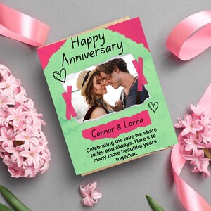 Printable Anniversary Card Digital Download | Anniversary Card Template ...
