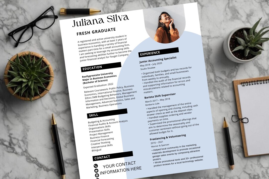 Professional Graduate Resume Template | Job Application Tool | Resume ...