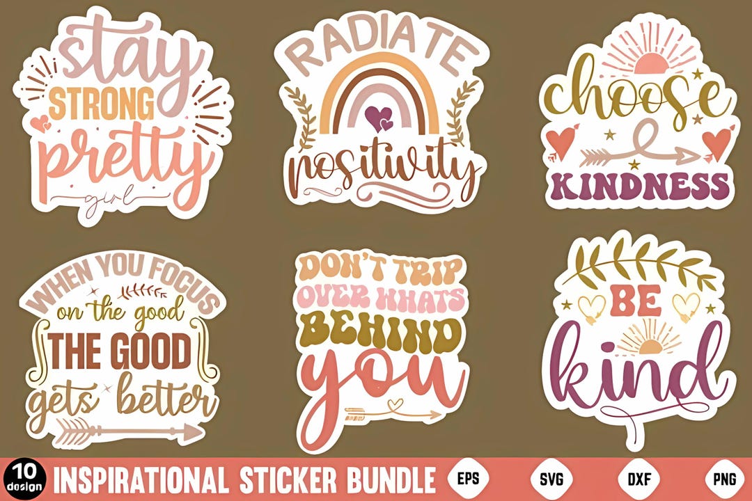 Positive Affirmation Stickers Digital Download Printable Stickers ...