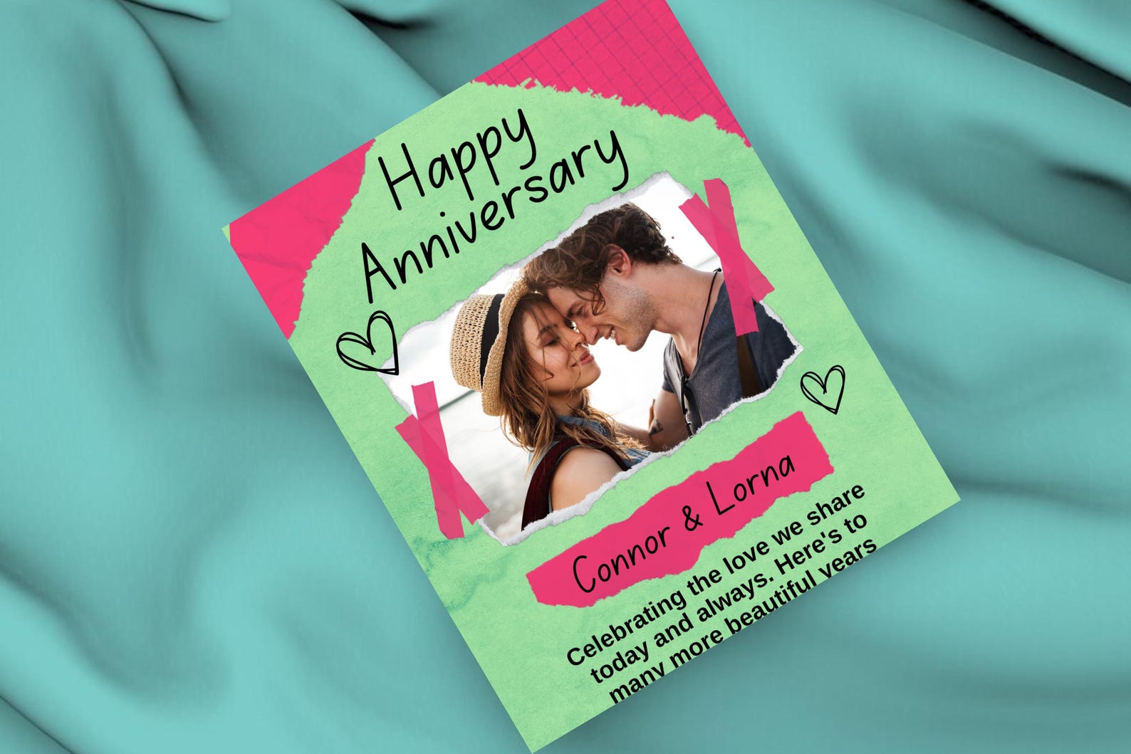 Printable Anniversary Card Digital Download | Anniversary Card Template ...