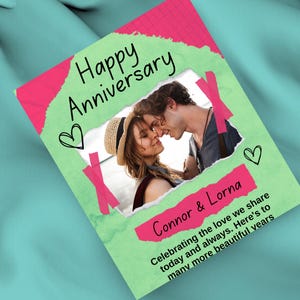 Printable Anniversary Card Digital Download | Anniversary Card Template ...