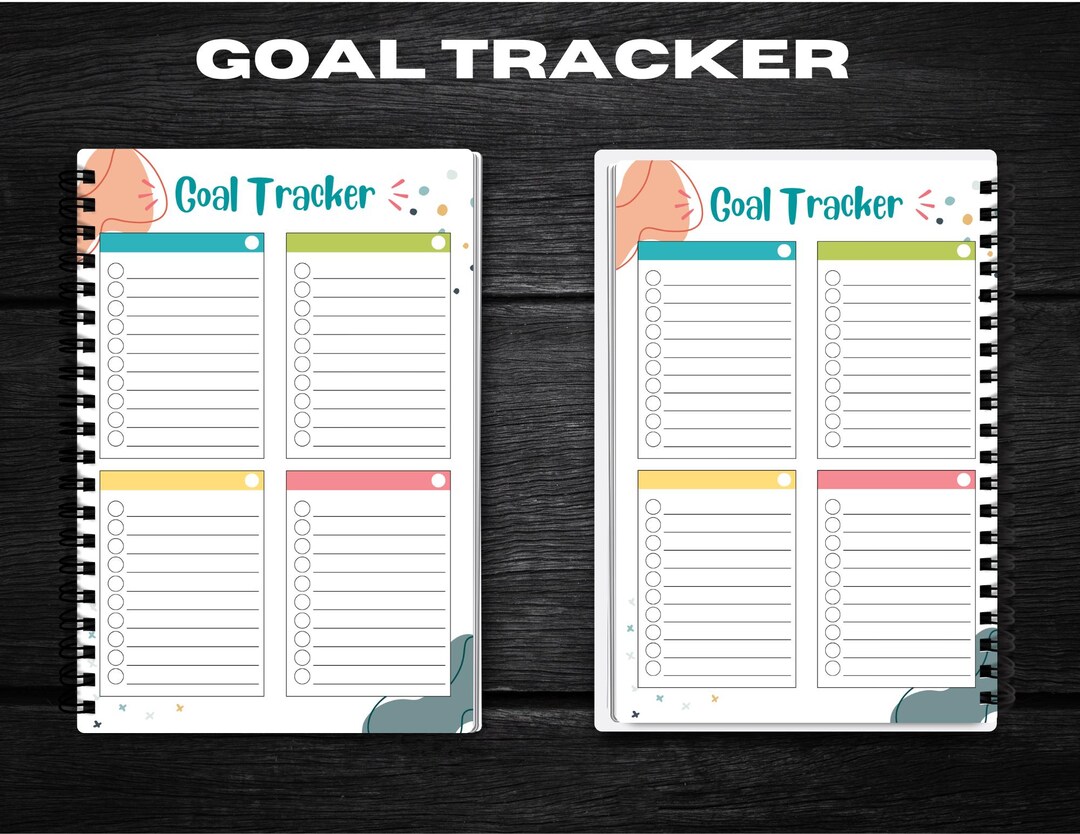 Vibrant Progress Planner Digital | Daily Planner | Goal Setting Planner ...