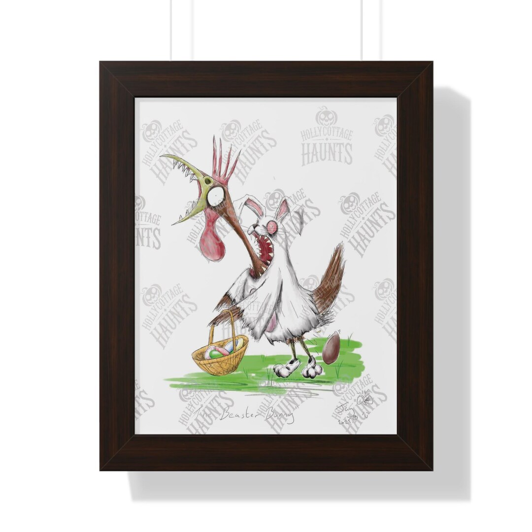 The Beaster Bunny – A Unique and Weird Easter Horror Fine Art Print ...
