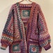 Hexi Cardy, Hexagon Cardigan, Crochet Cardigan. Ready Made. Size up to ...