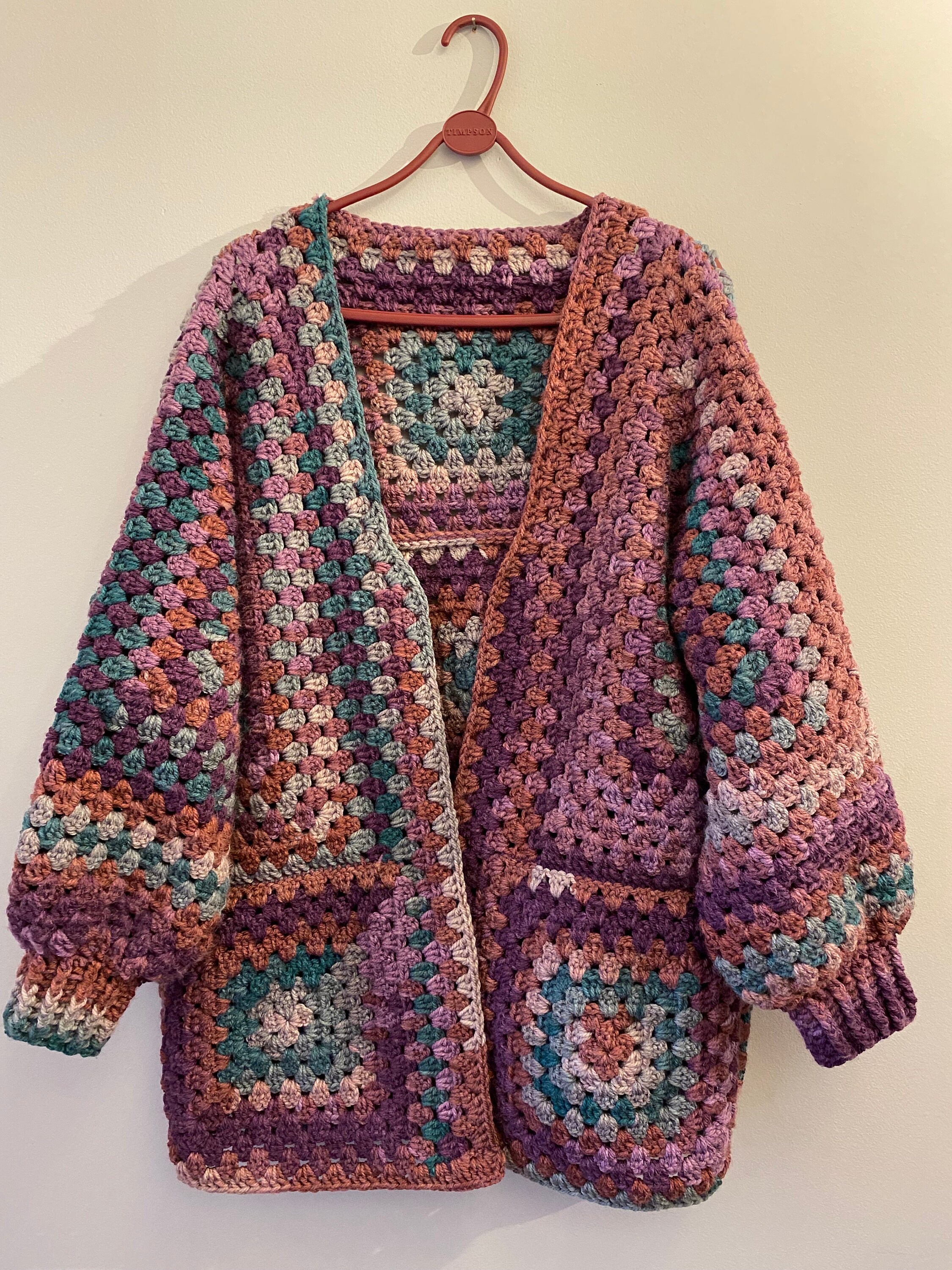 Hexi Cardy, Hexagon Cardigan, Crochet Cardigan. Ready Made. Size up to ...