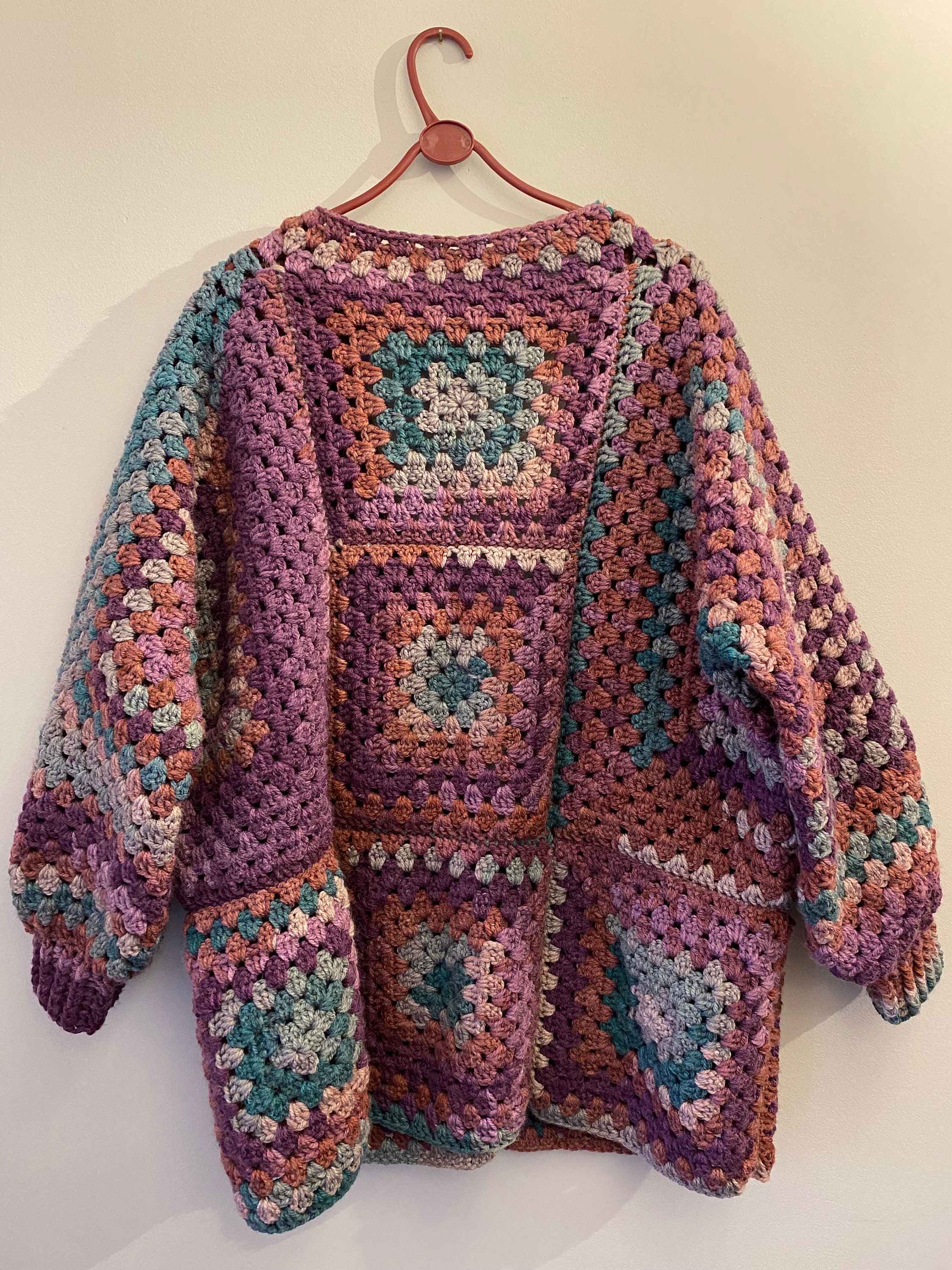 Hexi Cardy, Hexagon Cardigan, Crochet Cardigan. Ready Made. Size up to ...