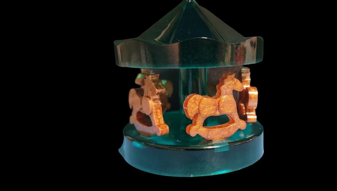 Resin Carousel With Removable Horses - Etsy