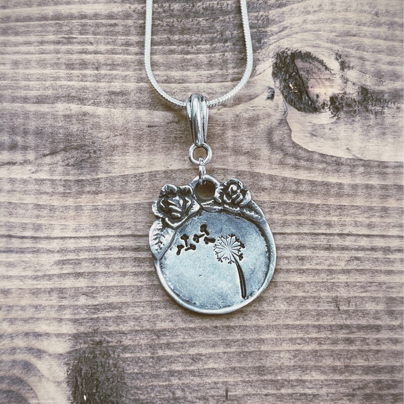 Dandelion Necklace - Etsy