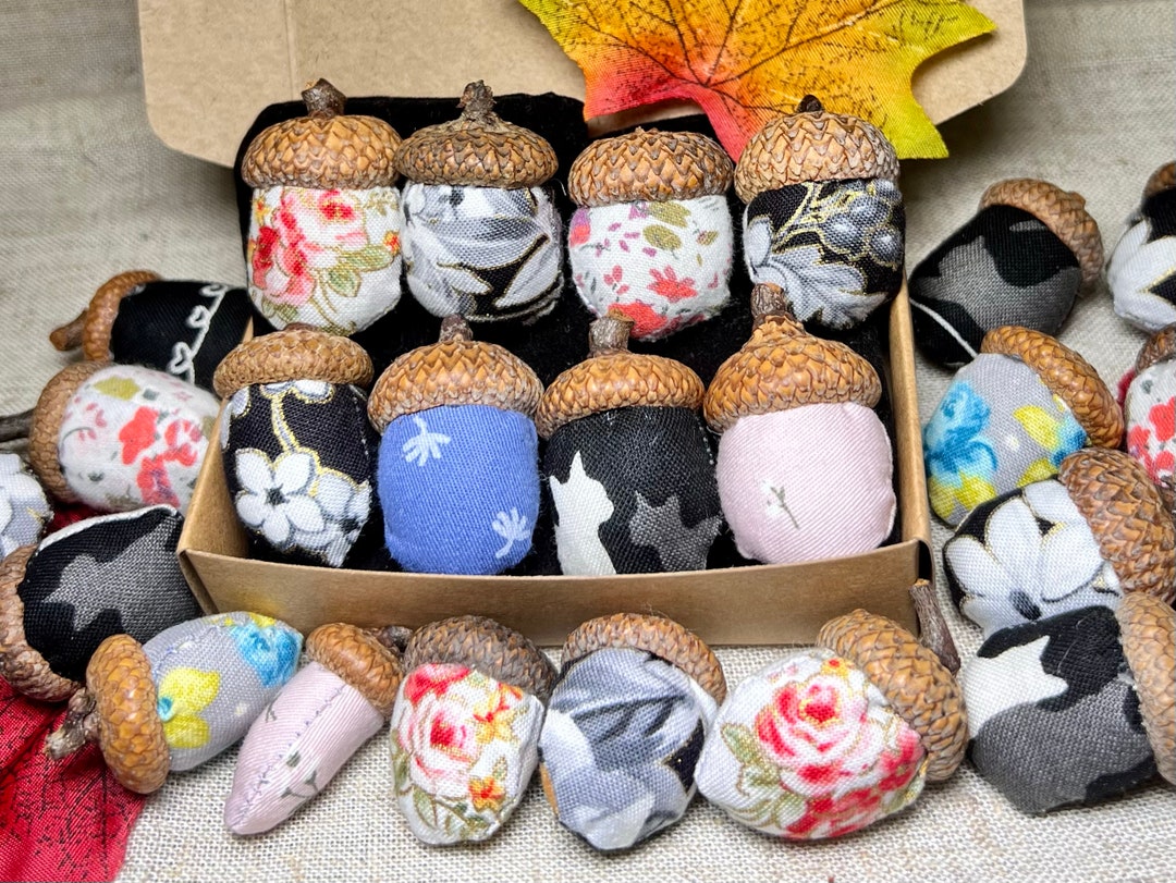 Fabric Acorn Bowl Fillers/thanksgiving Centerpiece/autumn Wedding ...
