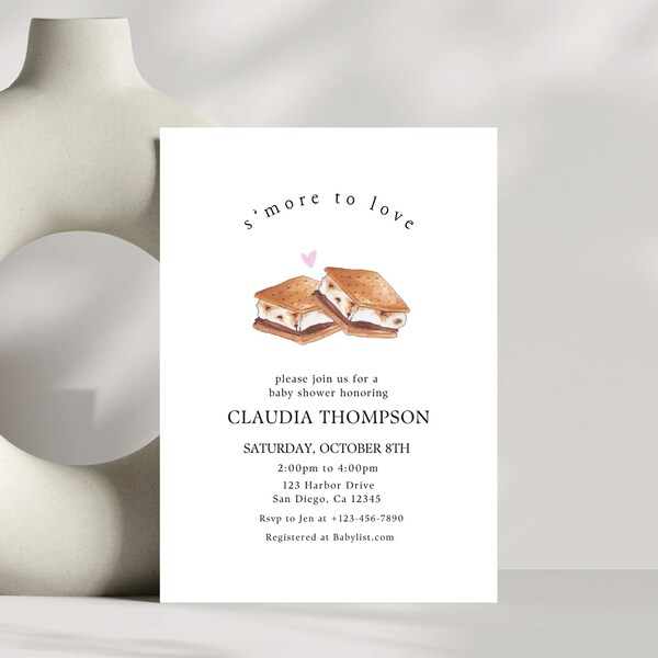 Smores Invitation - Etsy