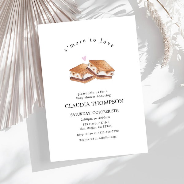 Smores Invitation - Etsy
