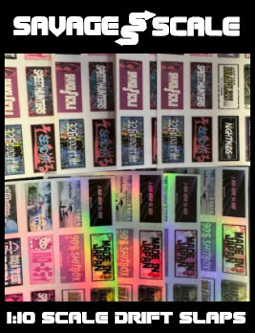 RC 1:10 Scale Drift Slap Stickers - Etsy