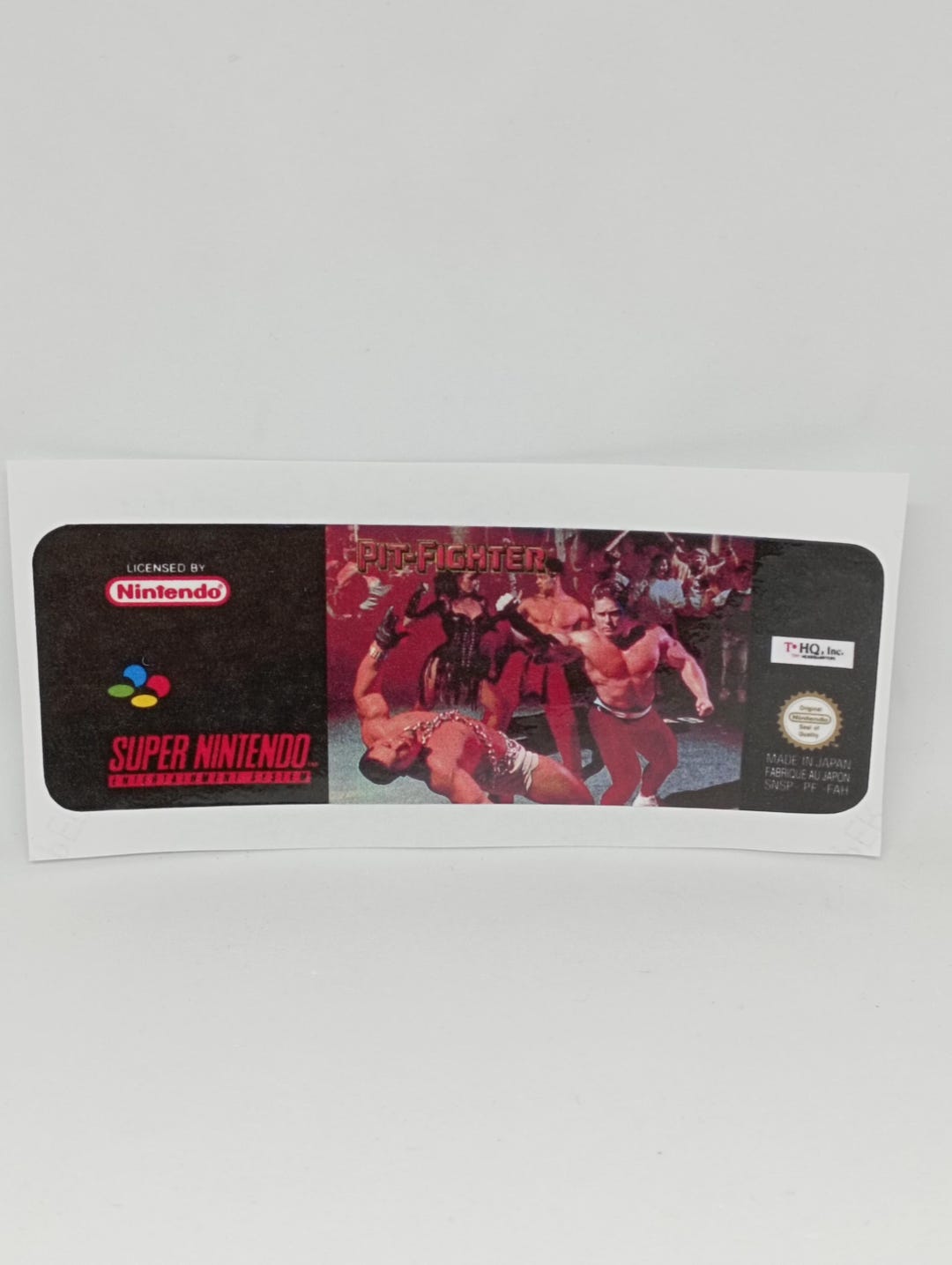 Label / Sticker for Restore Super Nintendo Snes Cartridges of PIT ...