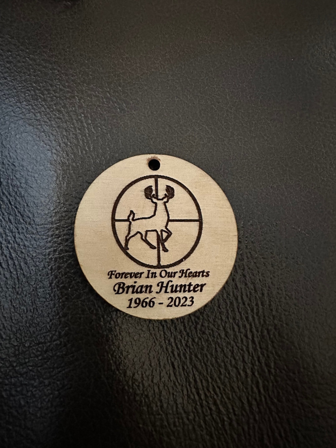 Hunting Keepsake Deer in a Rifle Scope Crosshairs Personalized Funeral ...