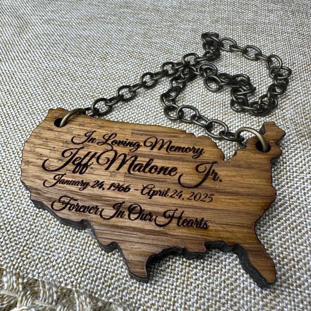 Engraved Name Plate for Urns. Customizable Name Tag for Wooden Urns ...