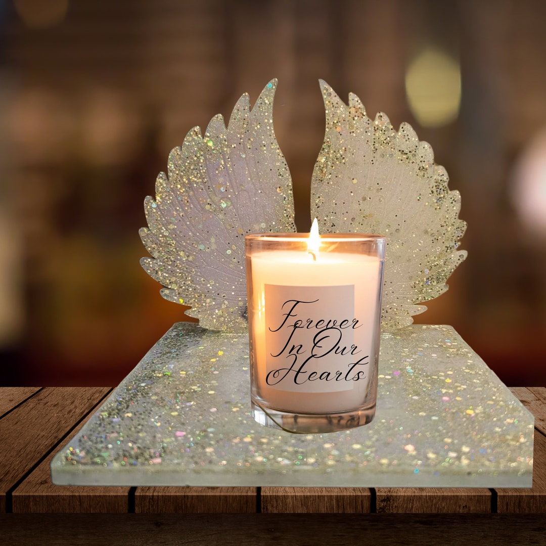 Personalized Angel Wings Memorial Center for Humans and Pets. - Etsy