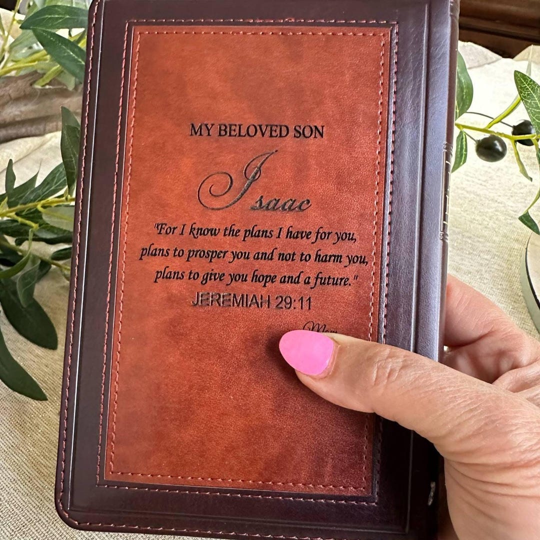 Personalized Holy Bible, Graduation Gift, Christian Gift, Dedication ...