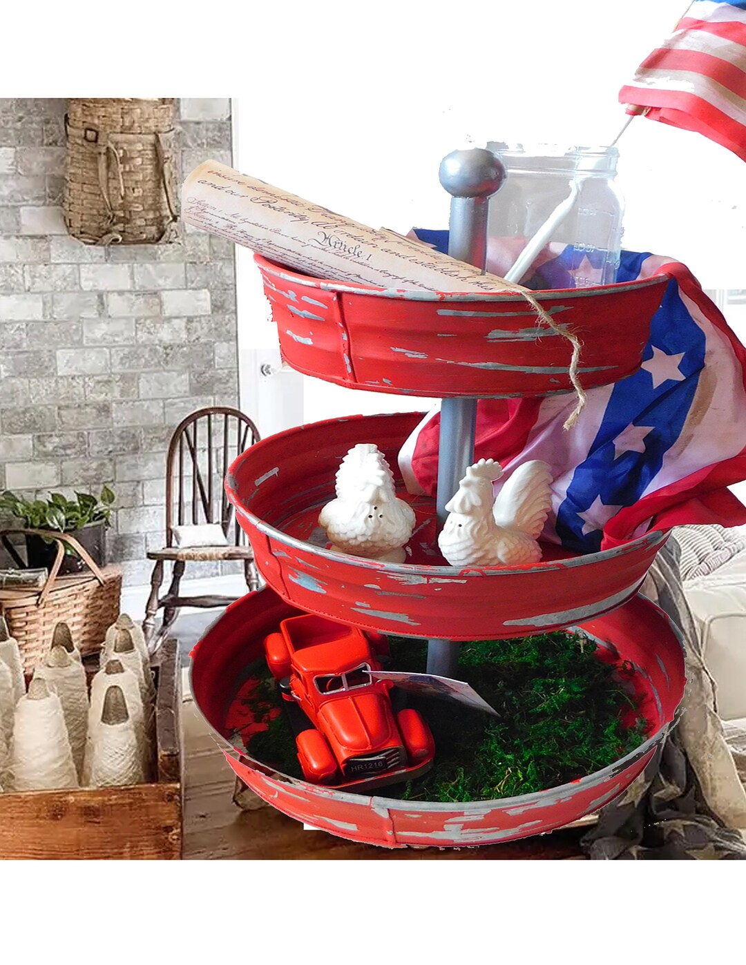 3 Tier Metal Display Stand - Etsy