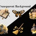 86 PNG Yellow Halloween Watercolor Clipart Bundle: Junk Journal Cute ...