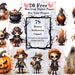 78 PNG Brown Halloween Watercolor Clipart Bundle: Junk Journal Cute ...