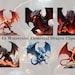 45 PNG Elemental Dragon Watercolor Clipart: Rainbow Color DND Dragon ...