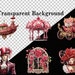 103 PNG Crimson Baroque Rococo Watercolor Clipart: Baroque Red Clipart ...