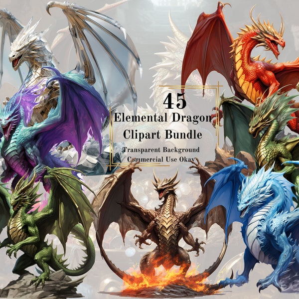 Elemental Dragon - Etsy